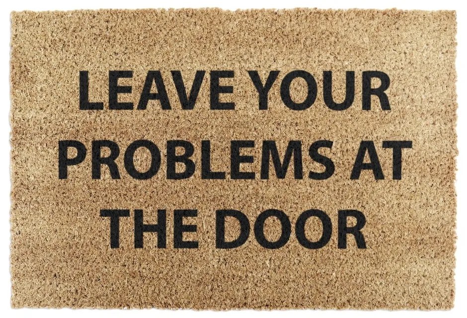 Rohožka z kokosového vlákna 40x60 cm No Problems – Artsy Doormats