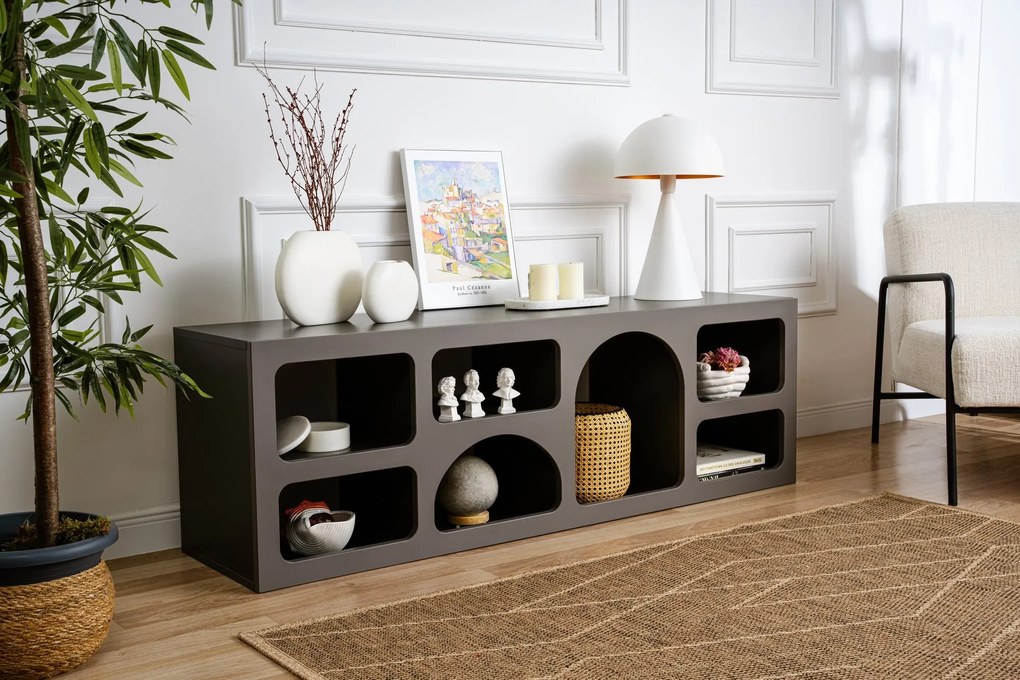 Kalune design Konzolový stolek LORIN antracitový