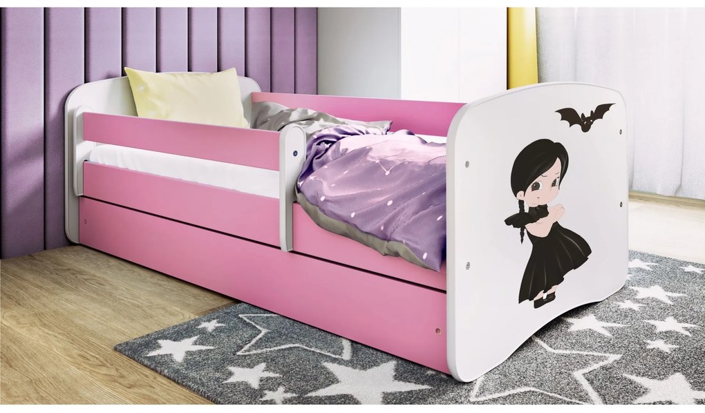 Dětská postel Babydreams temná princezna růžová