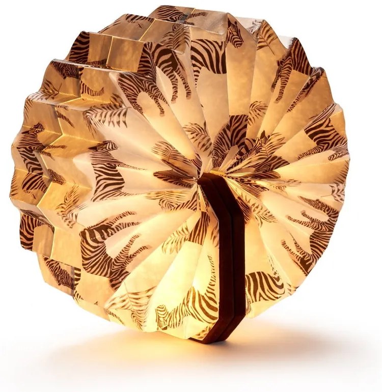 Tmavě hnědá světelná dekorace na USB Velvet Accordion – Gingko Biano.cz