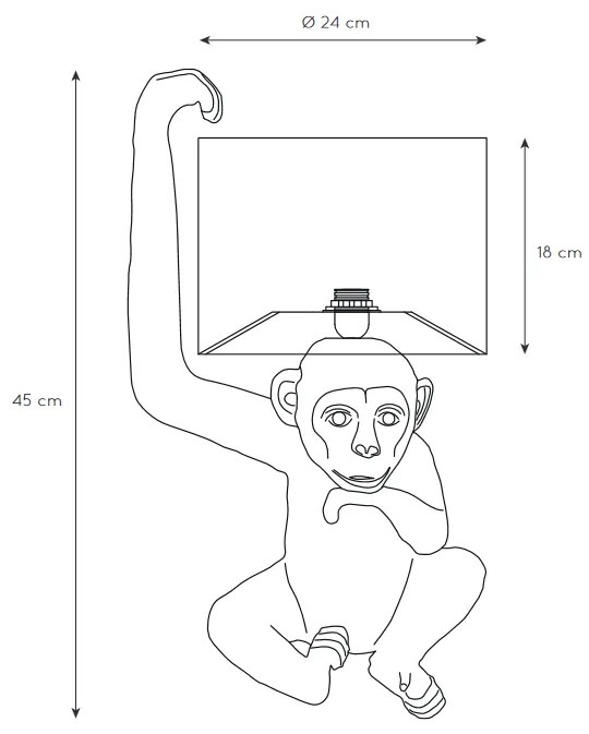 LUCIDE Stolní lampa EXTRAVAGANZA CHIMP