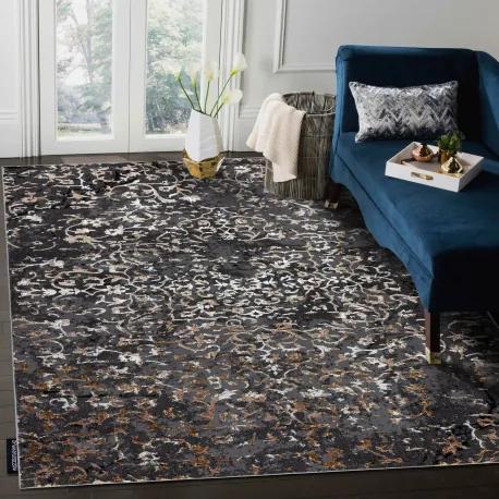 Moderní koberec DE LUXE 2080 ornament vintage Strukturální šedá velikost 180x270 cm | krásné koberce cz