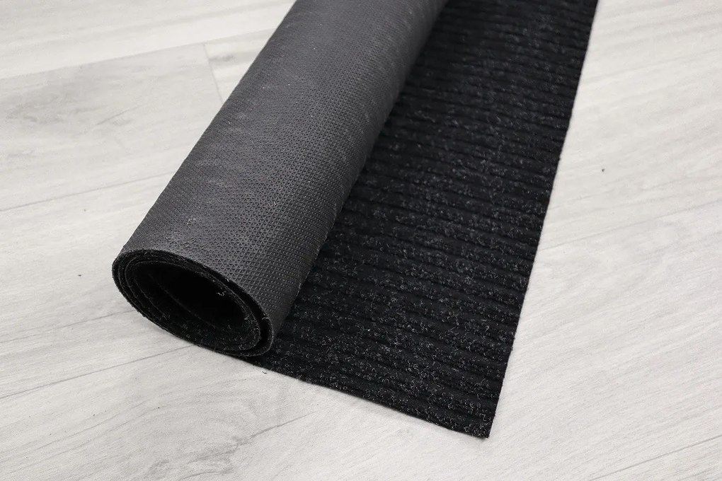 Vopi, Čistící zóna Rio antracit - neúčtujeme odřezky z role, na míru, šíře 1,35m,1m,2m, šedá, guma (gel - protiskluzový), chodba / předsíň