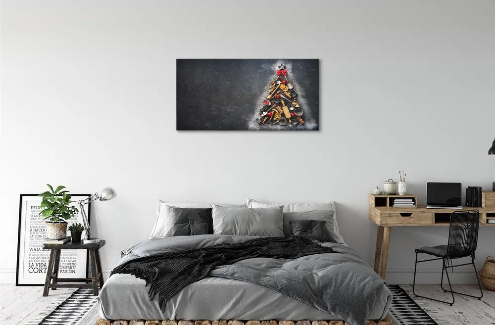 Obrazy na plátně Vánoční ozdoby 100x50 cm