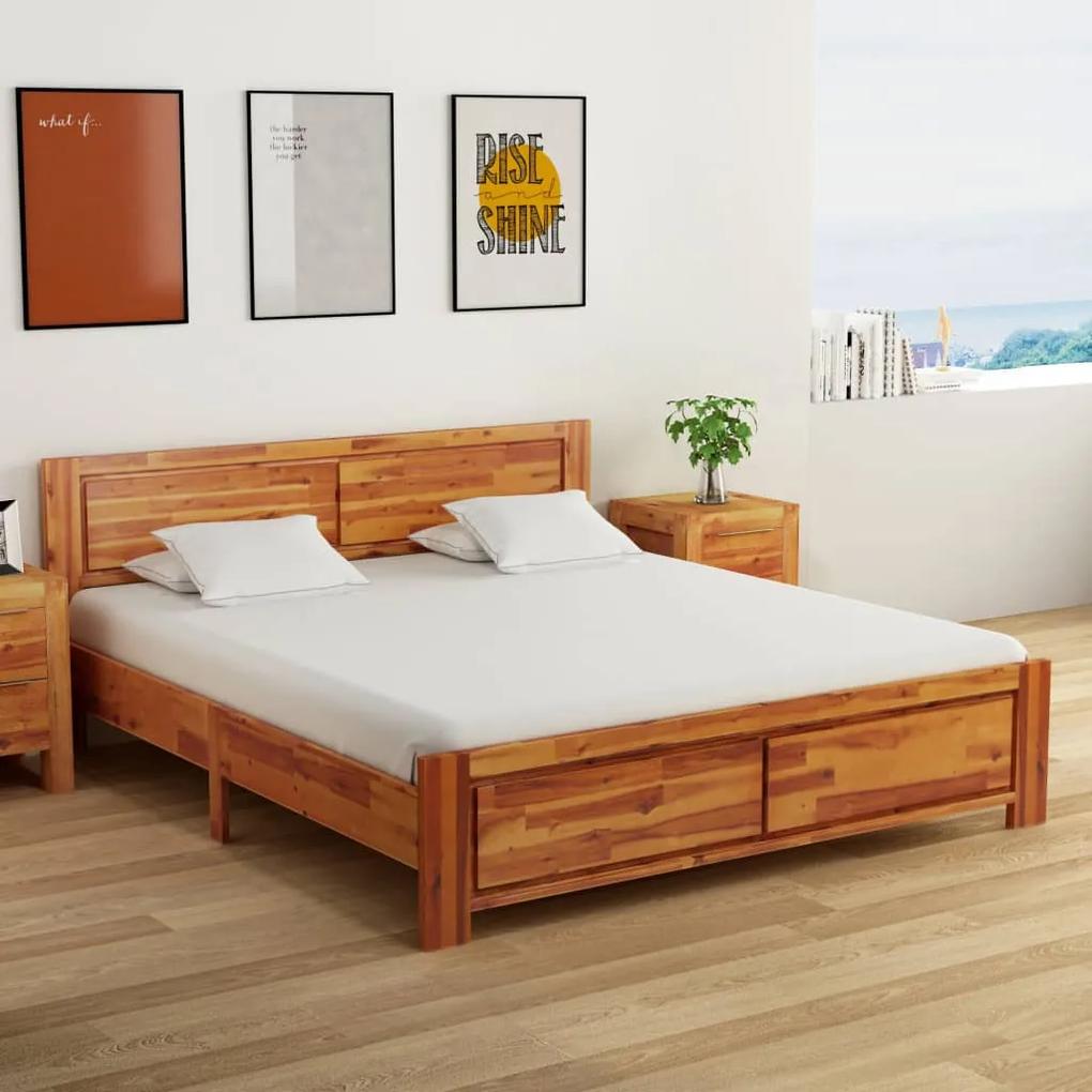 288320 vidaXL Rám postele masivní akáciové dřevo 180 x 200 cm