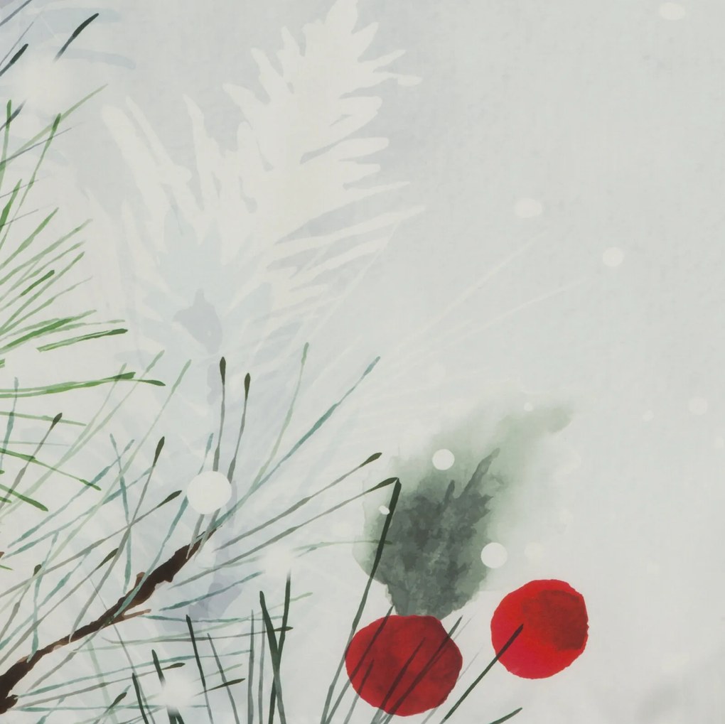 VÁNOČNÍ POVLEČENÍ Z MIKROVLÁKNA ROBIN 160X200 CM, 2 KS 70X80 CM VZOROVANÉ
