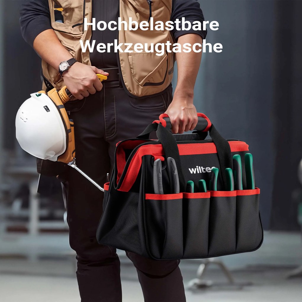 Brašna na nářadí Wiltec – 30 × 23 × 25 cm, 20 kg (65378)