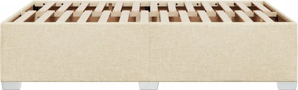 Rám postele bez matrací krémově 120x190 cm textil 3284462