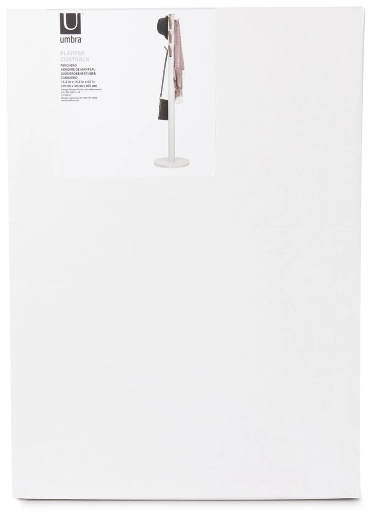 Věšák FLAPPER 165x57 cm bílý