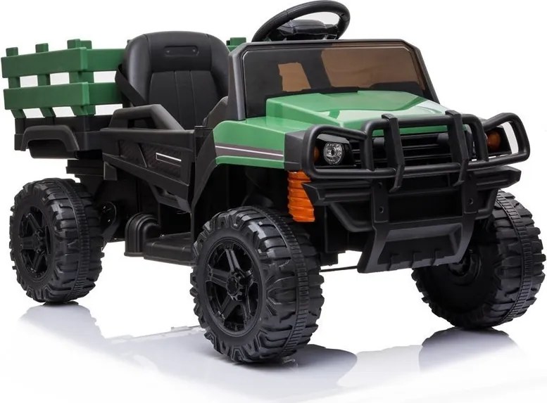 LEAN CARS Bateriové autíčko BDM0926 LED MP3 dálkové zelené