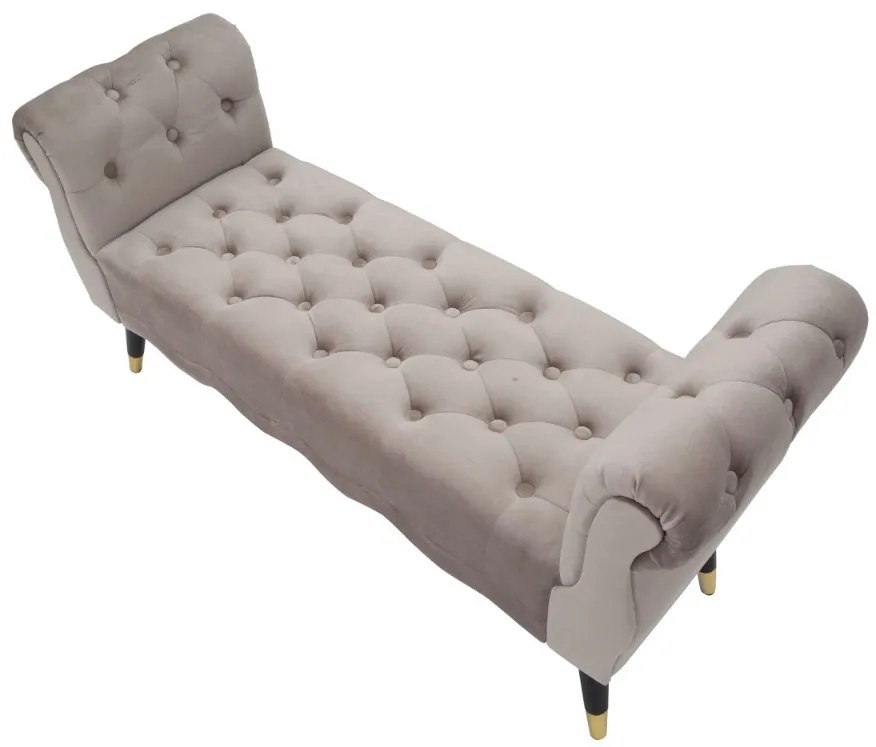Designová lavice Dandelion 120 cm šedá