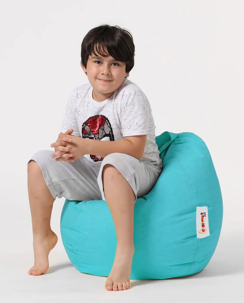 Atelier del Sofa Zahradní sedací vak Premium Kids - Turquoise, Tyrkysová