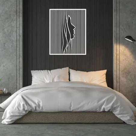 Elegantní dřevěná nástěnná dekorace – Iluze obličeje | SENTOP HDF0474