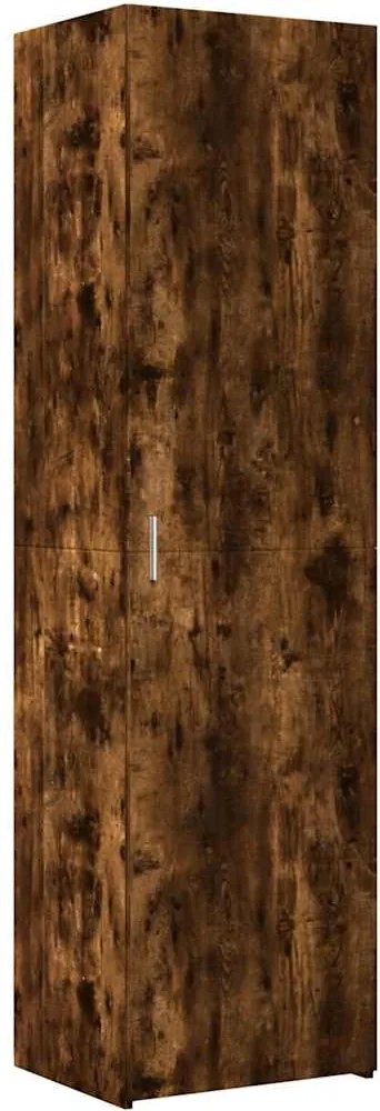 Úzká úložná skříňka kouřový dub 50x42,5x225 cm kompozitní dřevo 3281305