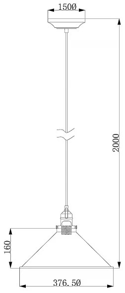 Elstead PV-SP-AB - Lustr na lanku PROVENCE 1xE27/60W/230V zlatá