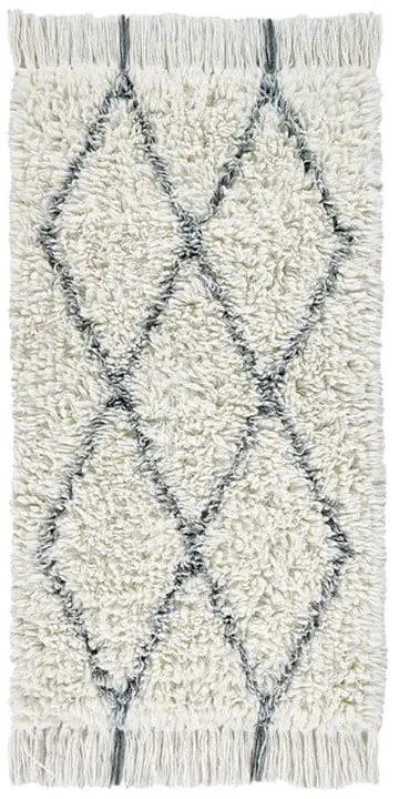 Krémový pratelný ručně tkaný vlněný koberec 80x140 cm Berber Soul – Lorena Canals