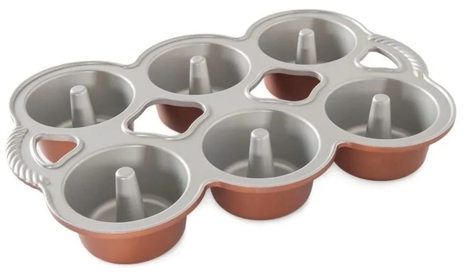 Forma na 6 mini andělských dortíků v měděné barvě Nordic Ware Angel, 1,4 l