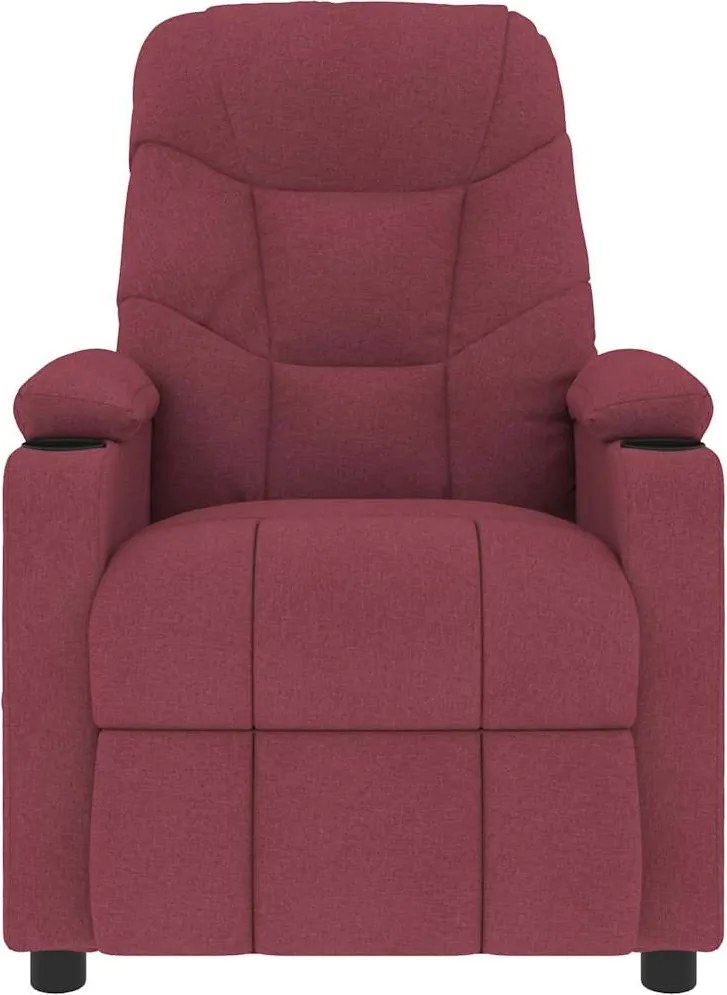 Masážní křeslo vínové textil 339095