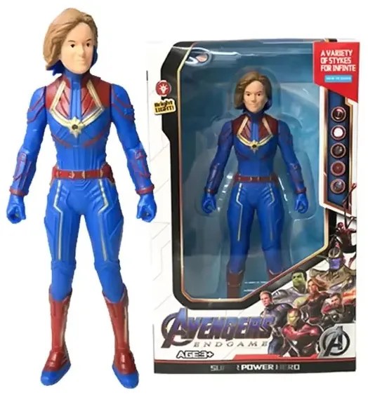 Akční malé figurky hrdinů Marvel (17 cm) Varianta: Captain Marvel s boxem