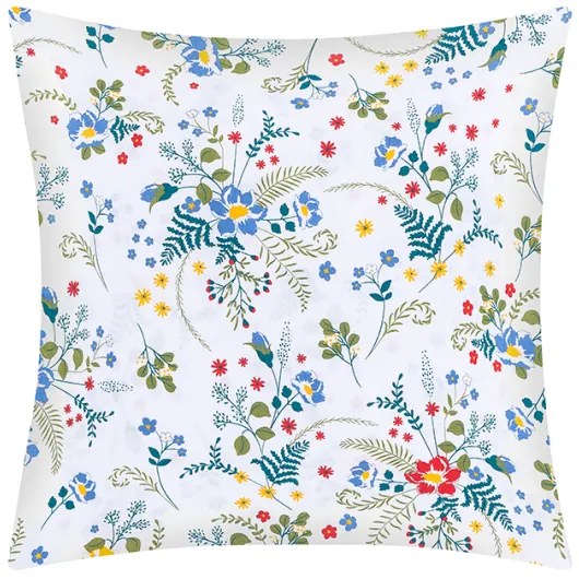 Bellatex Povláček bavlněný 40x40 cm Pomněnka Modrá,Žlutá,Červená