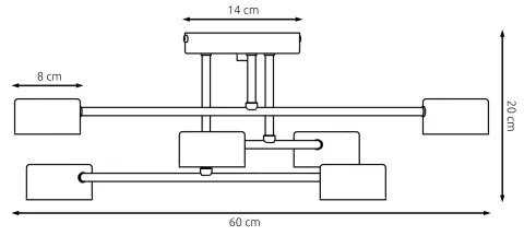 Přisazený lustr HALO 6xGX53/10W/230V bílá