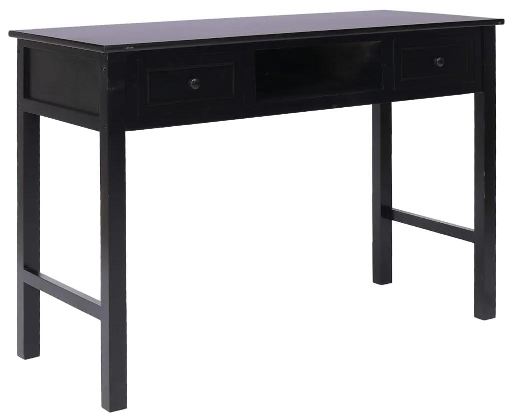 Psací stůl černý 110 x 45 x 76 cm dřevo,  284158