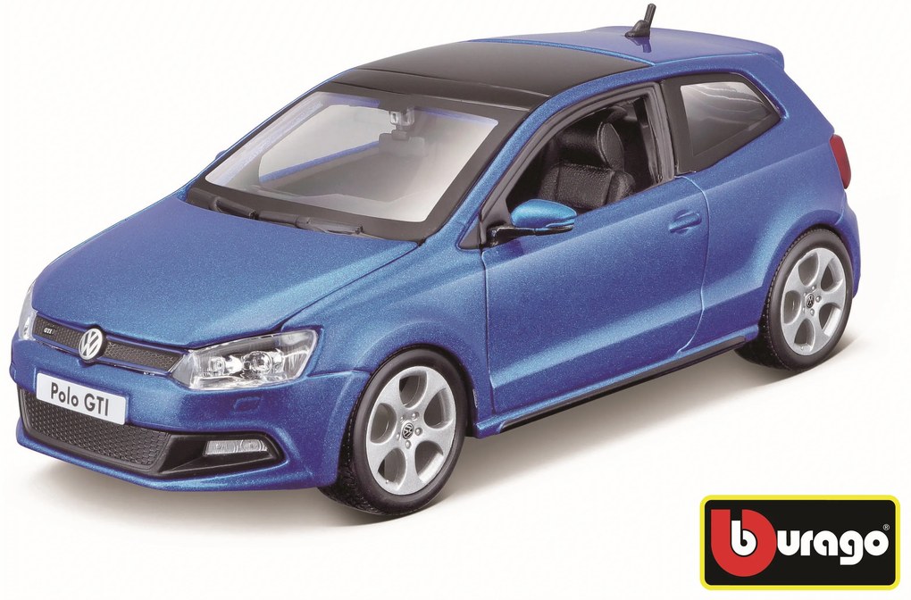 Kovový model bburago vw polo gti mark 5 red