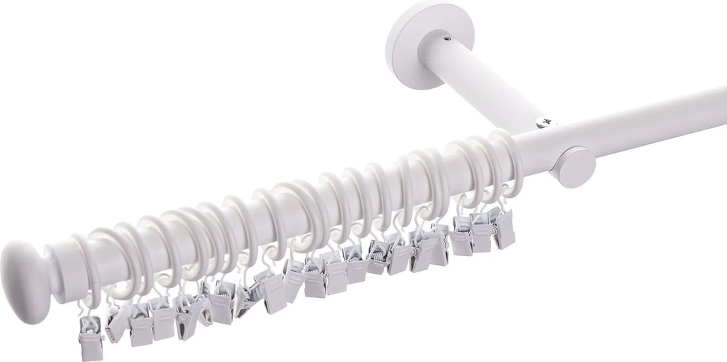 Garnýž jednoduchá Modern white matt 160cm