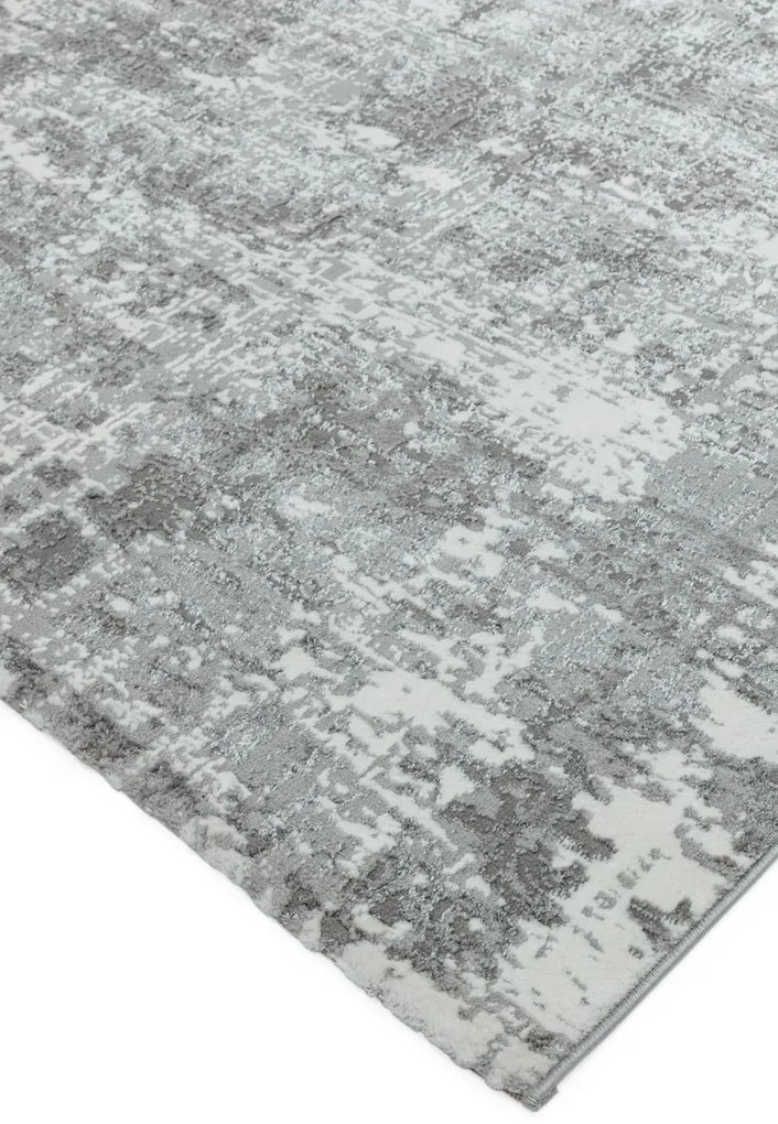 Šedý koberec Volter Abstract Silver Rozměry: 240x340 cm
