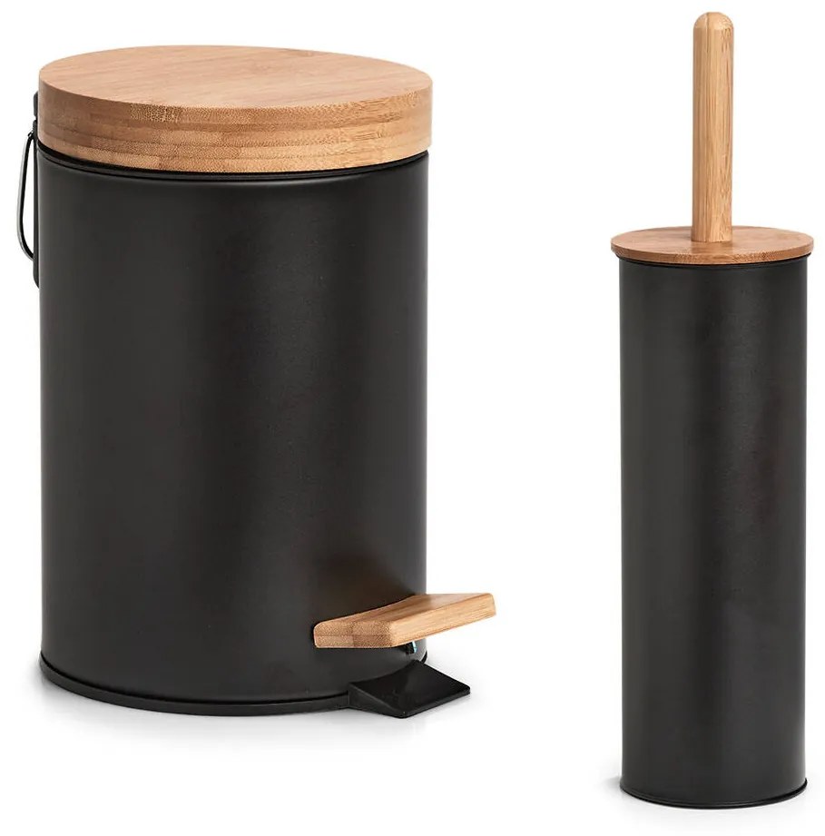 WC kartáč z kovu a bambusu, Ø 10 cm