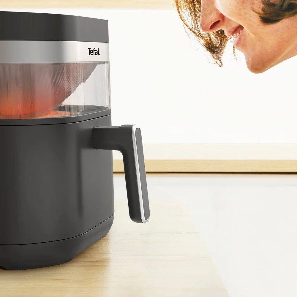 Tmavě šedá horkovzdušná fritéza Infrared EY832HE0 – Tefal