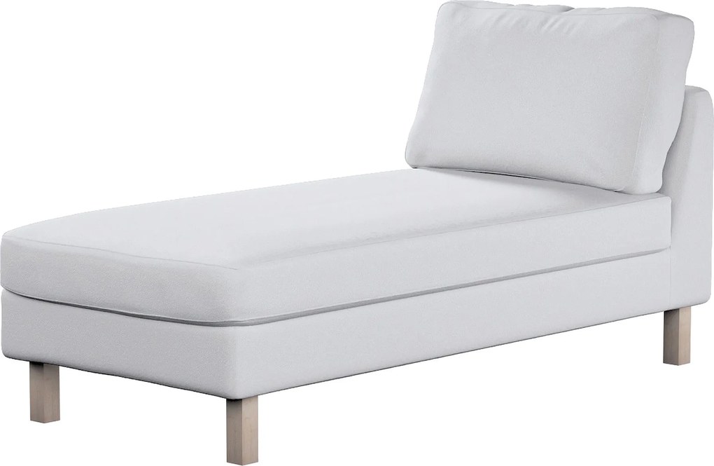 Potah na podnožku IKEA Karlstad barva bílá látka pletený vzor
