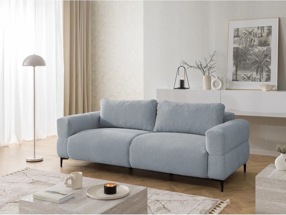 Šedomodrá pohovka 217 cm Helio – Ropez