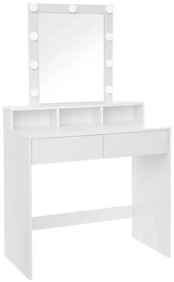 Toaletní stolek Galera (bílá, 80x145x40 cm)