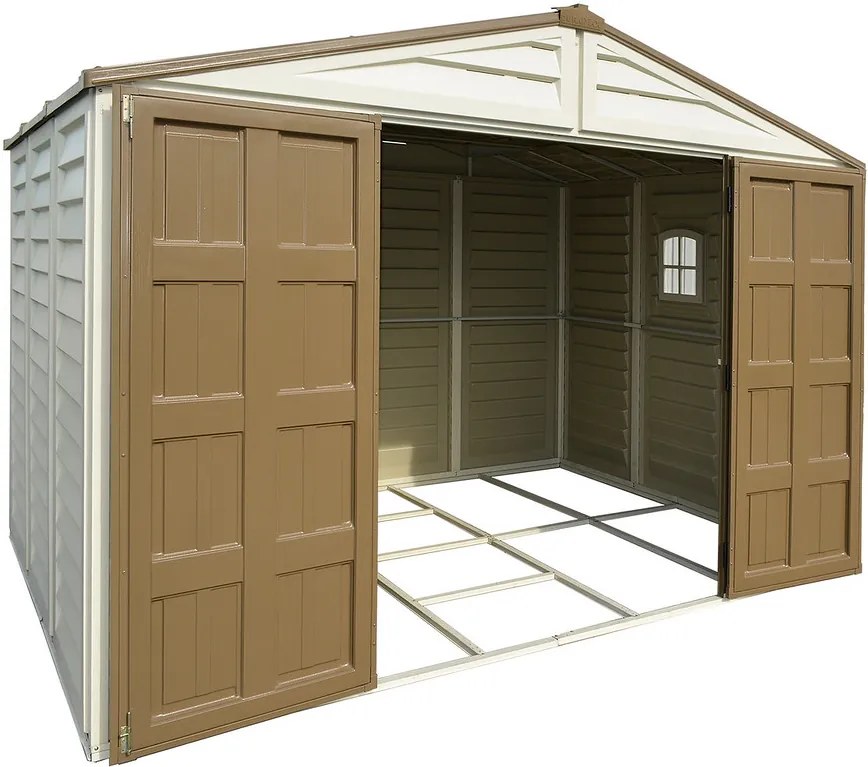 DURAMAX Zahradní domek Duramax WoodBridge Plus 7,6m2 + podlahová konstrukce (model 40214 -10,5x8´)