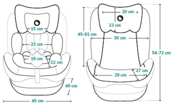 Lionelo - Autosedačka AART i-Size 40-150 cm černá/šedá
