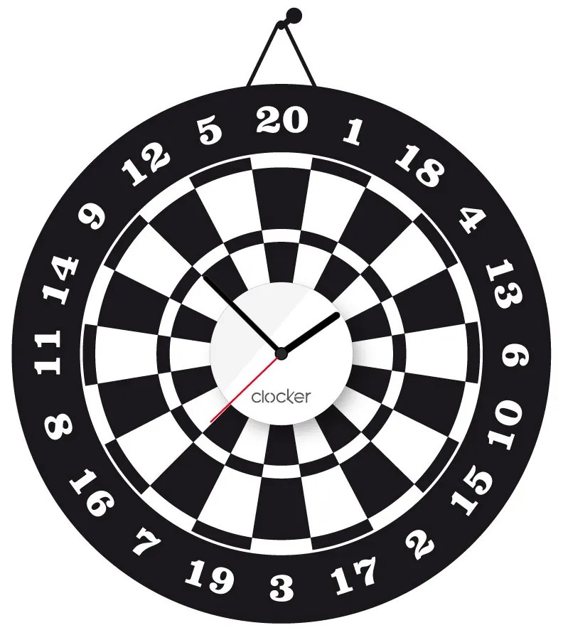Clocker Nalepovací hodiny Bullseye Barva ciferníku: Bílá