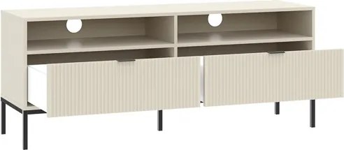 TV stolek Cambre Wave, krémová / bílá
