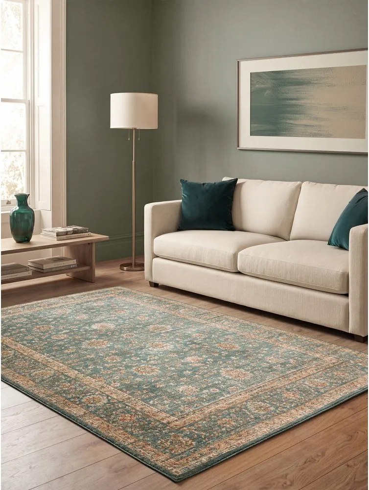 Koberec v petrolejové barvě 160x220 cm Raja – Asiatic Carpets