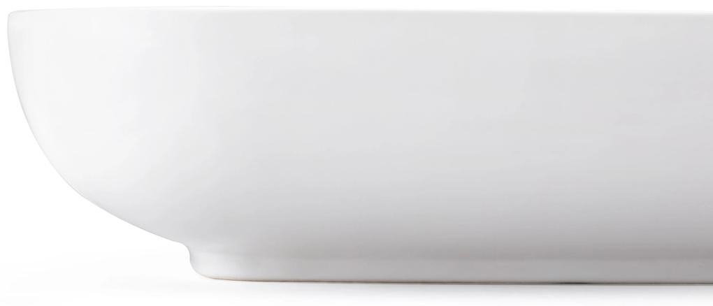 CERANO - Umyvadlo na desku Kiana - bílá lesklá - 60x40 cm