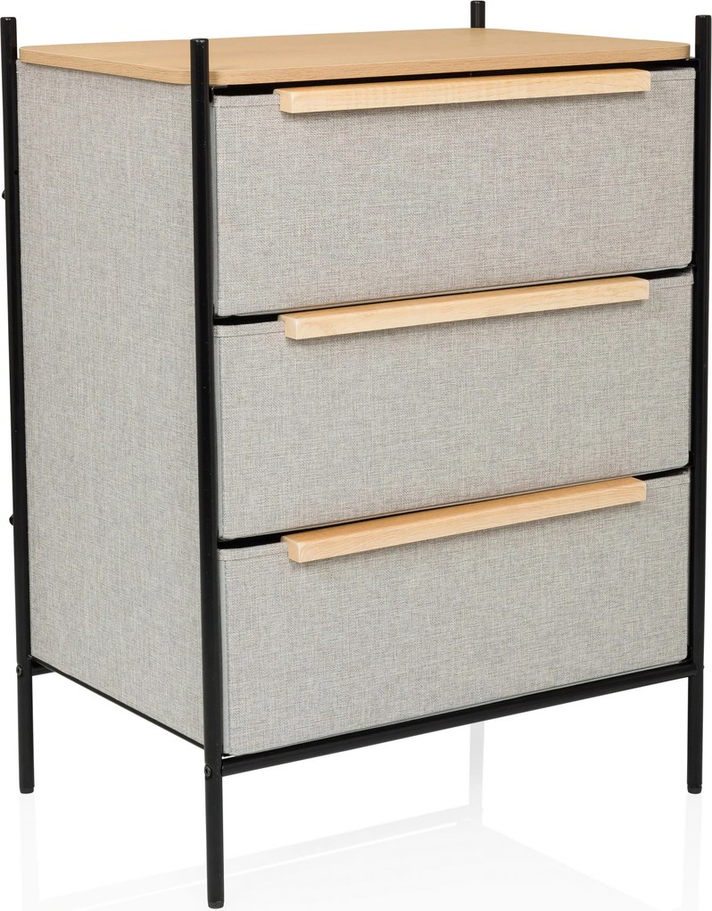XXXLutz KOMODA, šedohnědá, 58/79/39 cm MID.YOU - Široké komody - 001918084701