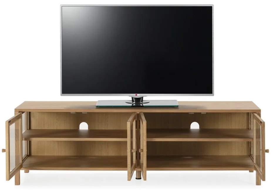 TV stolek v dekoru dubu v přírodní barvě 160x50x40 cm Ceci – MOME
