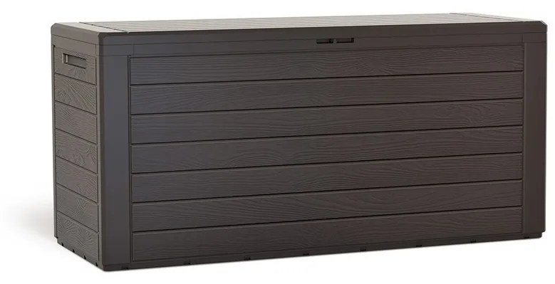 Zahradní box Woodebox hnědá, 280 l, 116 x 55 x 44 cm