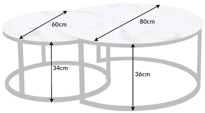 Konferenční stolek DEION Dekorhome 60 cm