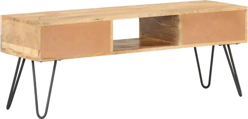 TV stolek 120 x 35 x 45 cm masivní mangovníkové dřevo 321790