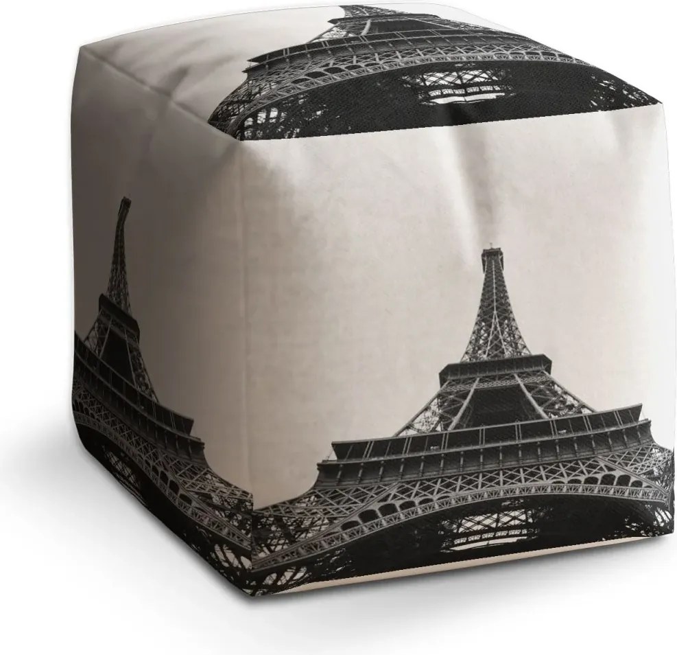 Sablio Taburet Cube Eiffel Tower 4 - 60x60x60 cm
