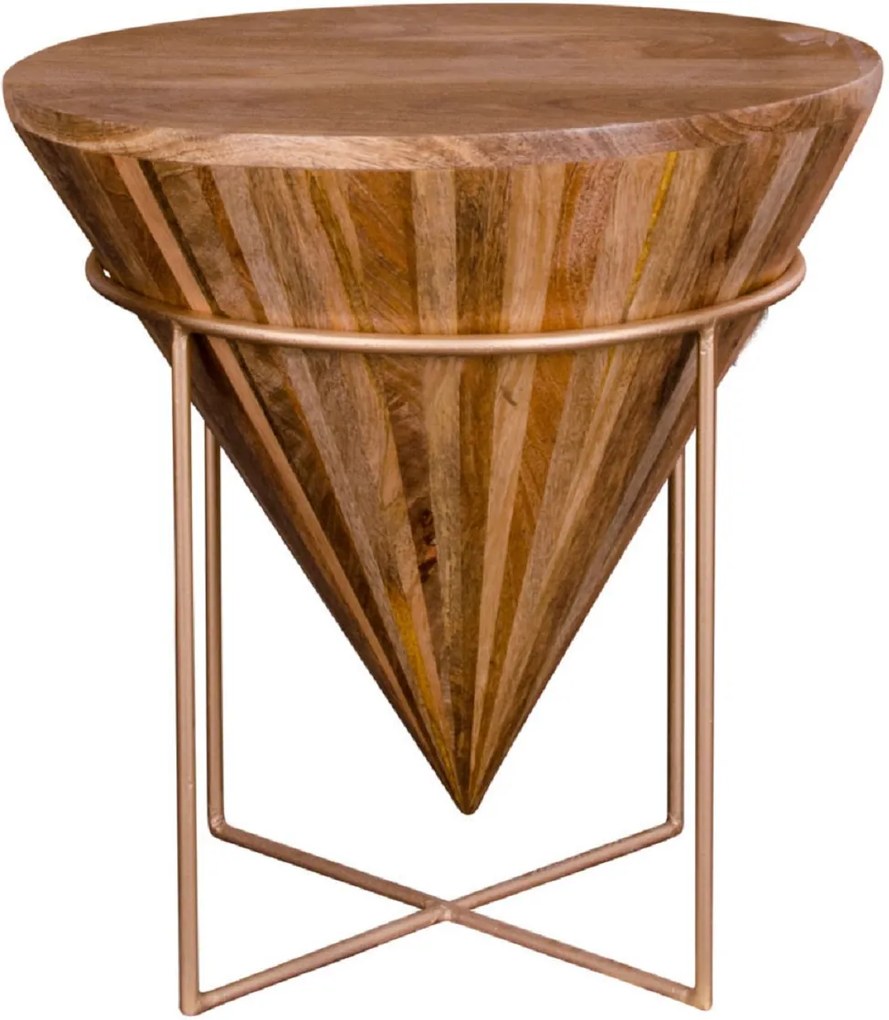 Odkládací stolek Nordic Living Krop, mangové dřevo