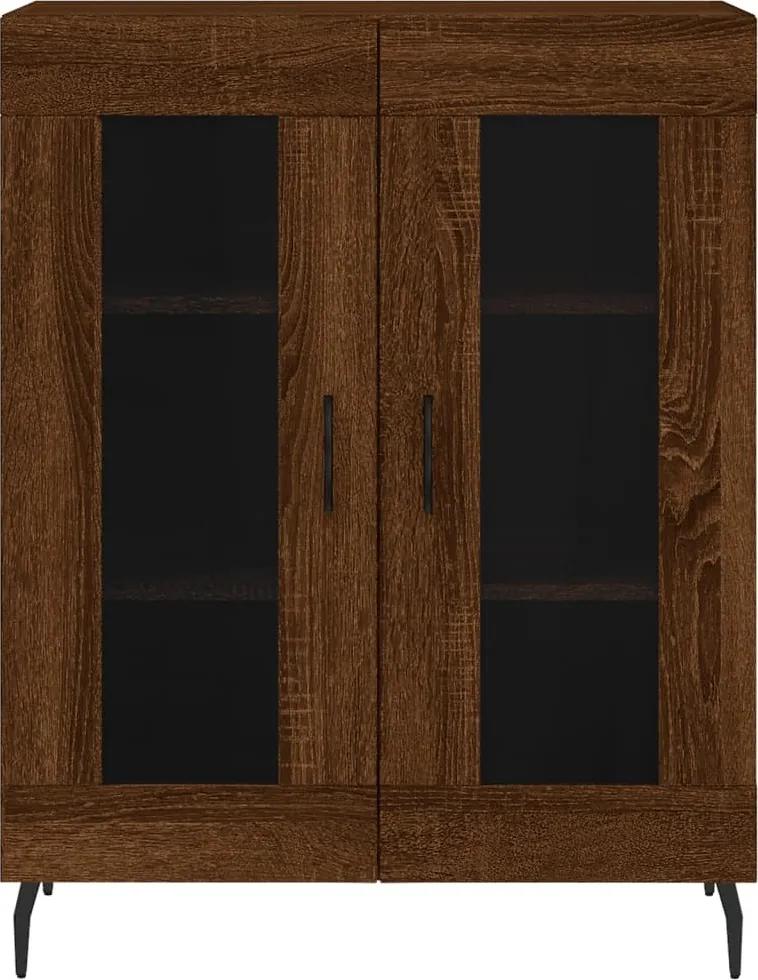 vidaXL Skříň highboard 69,5 x 34 x 180 cm kompozitní dřevo [3189340] Barva: Bílá