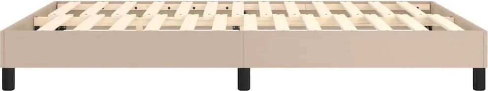 Rám postele s boxspringem cappuccino 140x190 cm umělá kůže 3120699