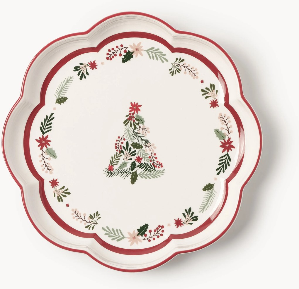 Sada porcelánových snídaňových talířů Eve, 4 díly
